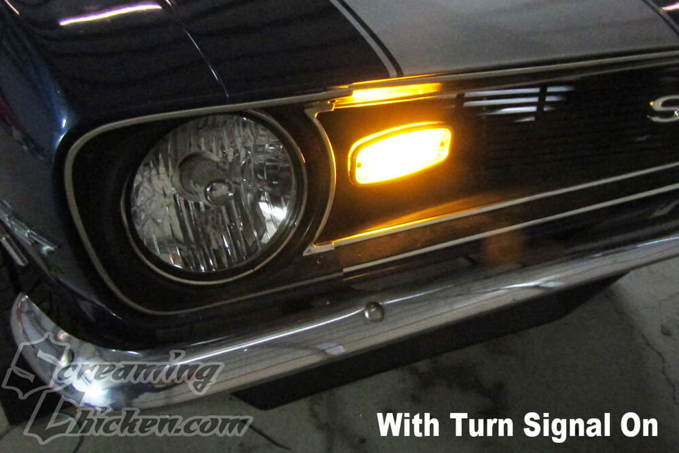 1968 Camaro LED Strip Parking Lights – Screaming Chicken