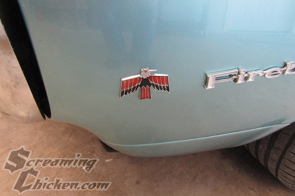1967-68 Firebird Fender Crest Emblem (1 emblem) – Screaming Chicken